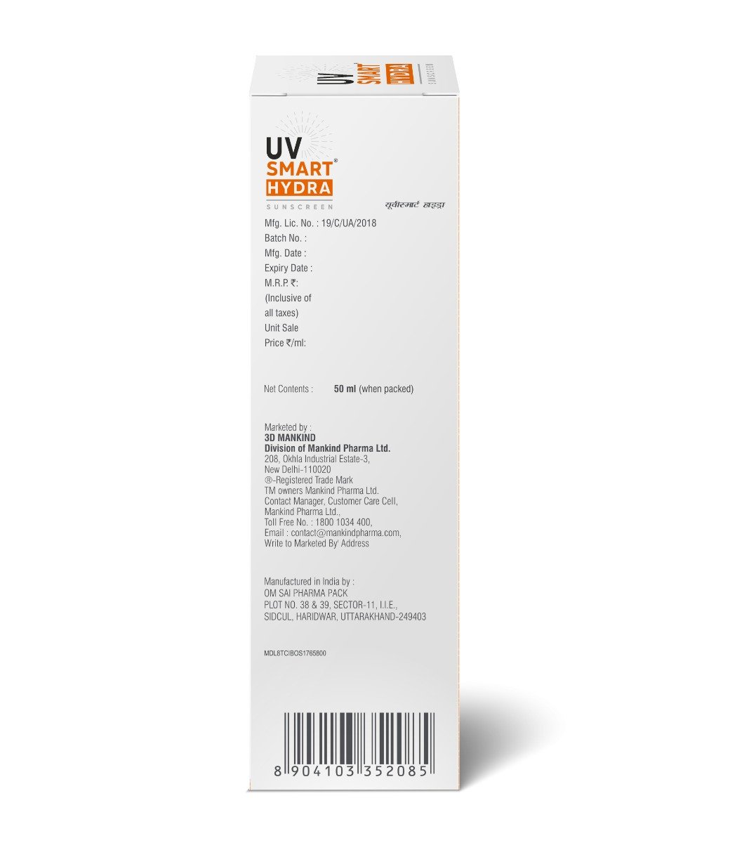 Buy UV Smart Hydra SPF 50+ PA+++ Sunscreen, 50 ml | 19 Minutes Delivery ...