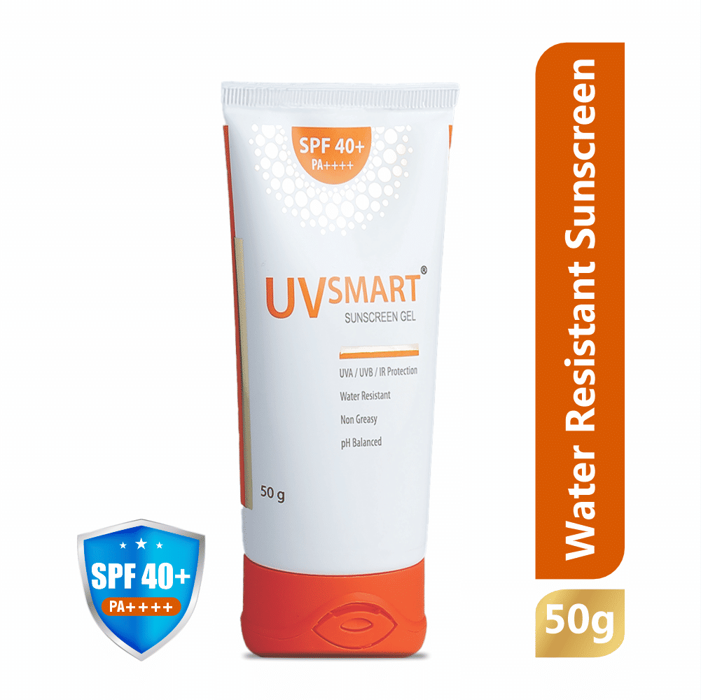 UVsmart SPF 40+ PA++++ Sunscreen Gel 50 gm | Anti Ageing | Water ...