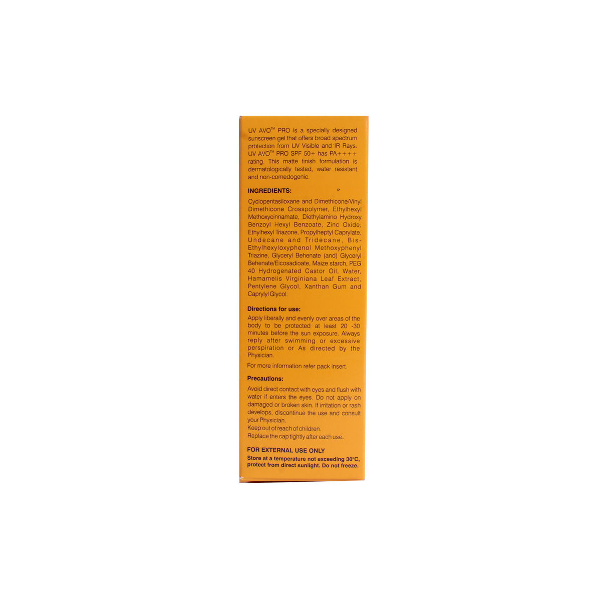 UV Avo Pro Spf 50+ Sunscreen Gel 50 gm Price, Uses, Side Effects ...
