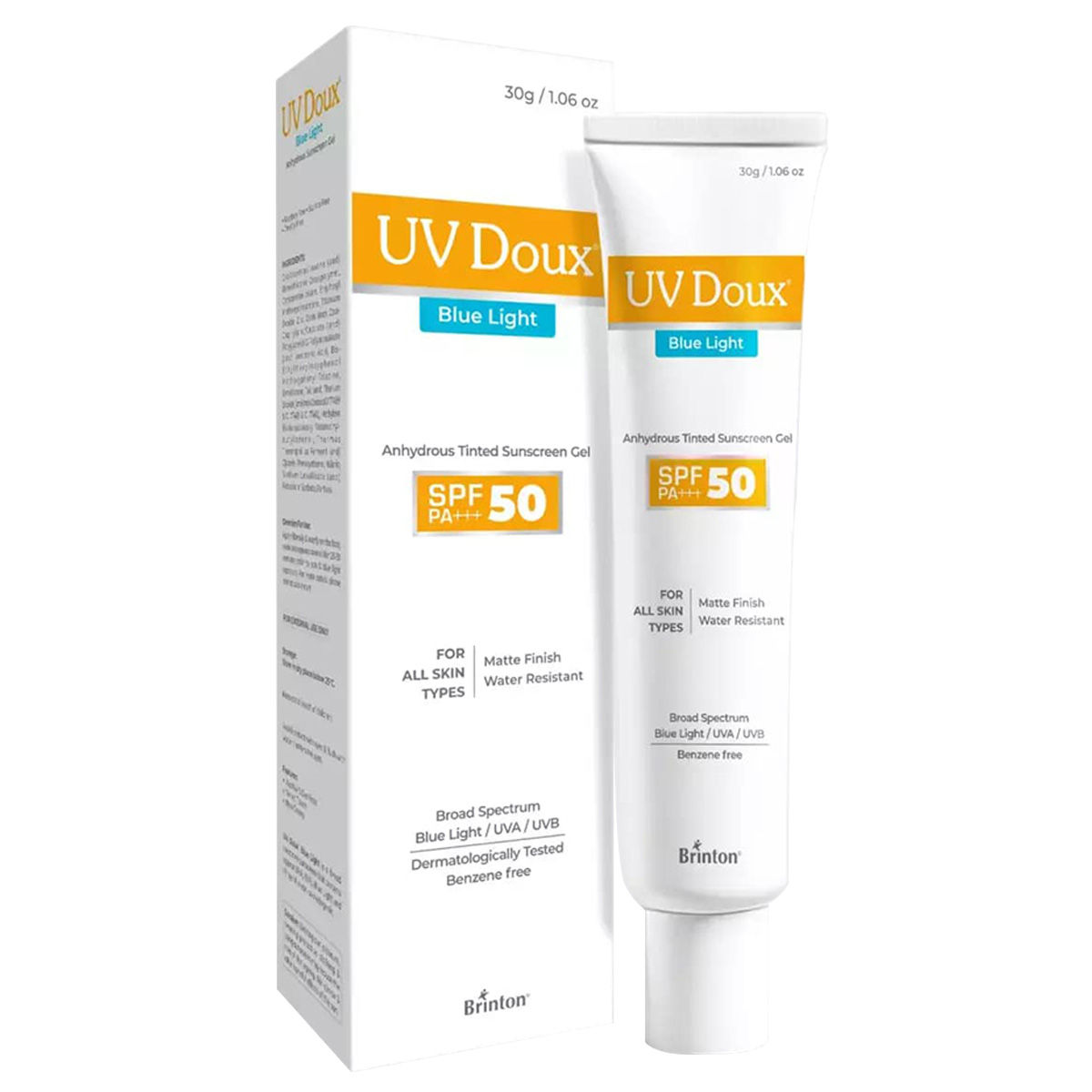 Buy UV Doux Blue Light SPF 50 PA+++ Sunscreen Gel 30 gm | 19 Minutes ...
