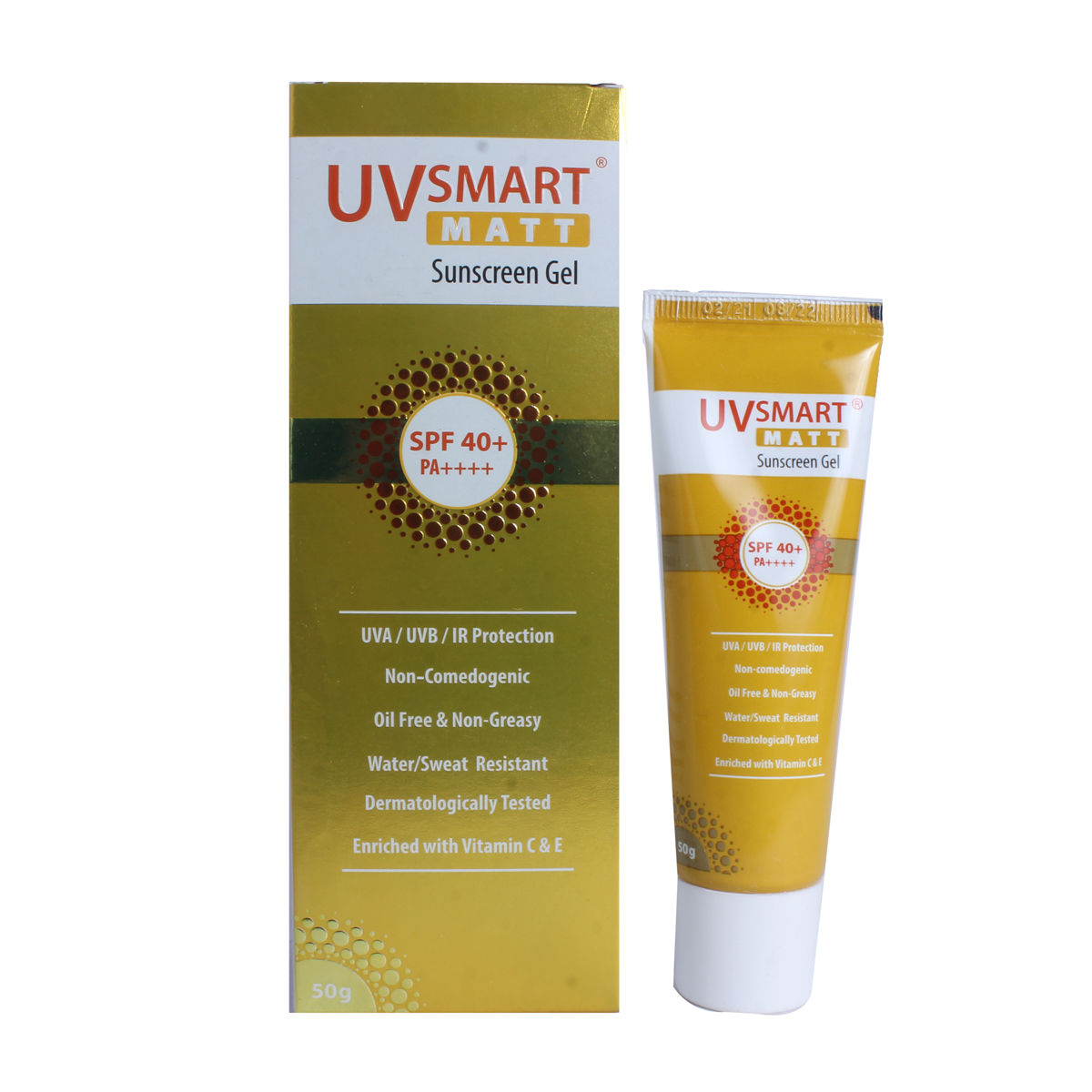 UVsmart Matt SPF 40+ PA++++ Sunscreen Gel, 50 gm Price, Uses, Side ...