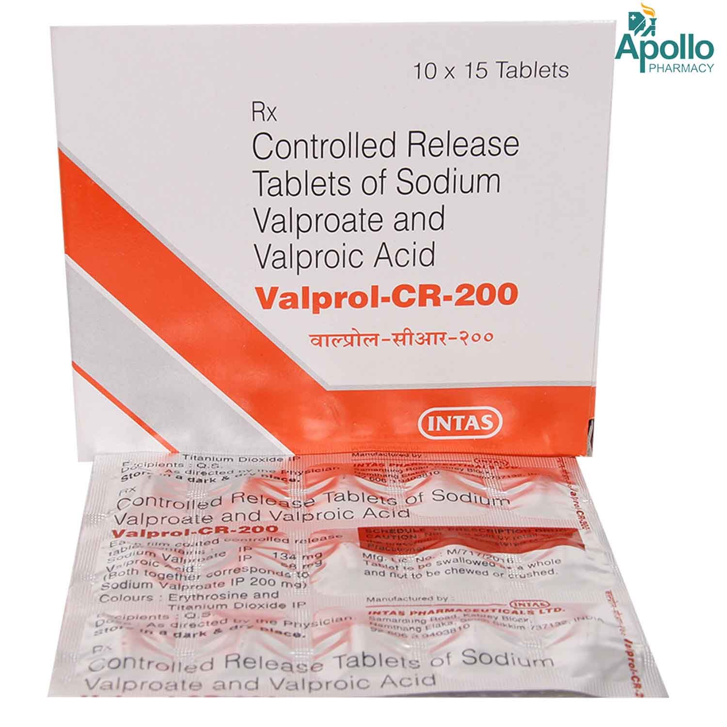 VALPROL CR EC 200MG TABLET Price, Uses, Side Effects, Composition ...