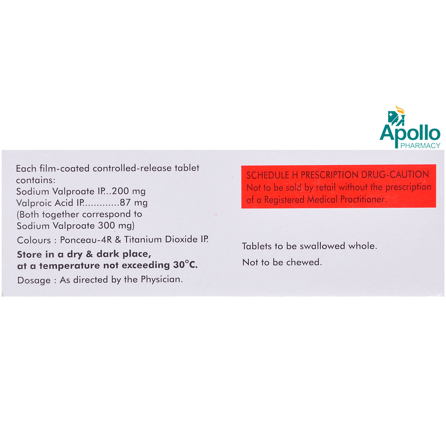 Valprid-CR 300 Tablet 10's Price, Uses, Side Effects, Composition ...