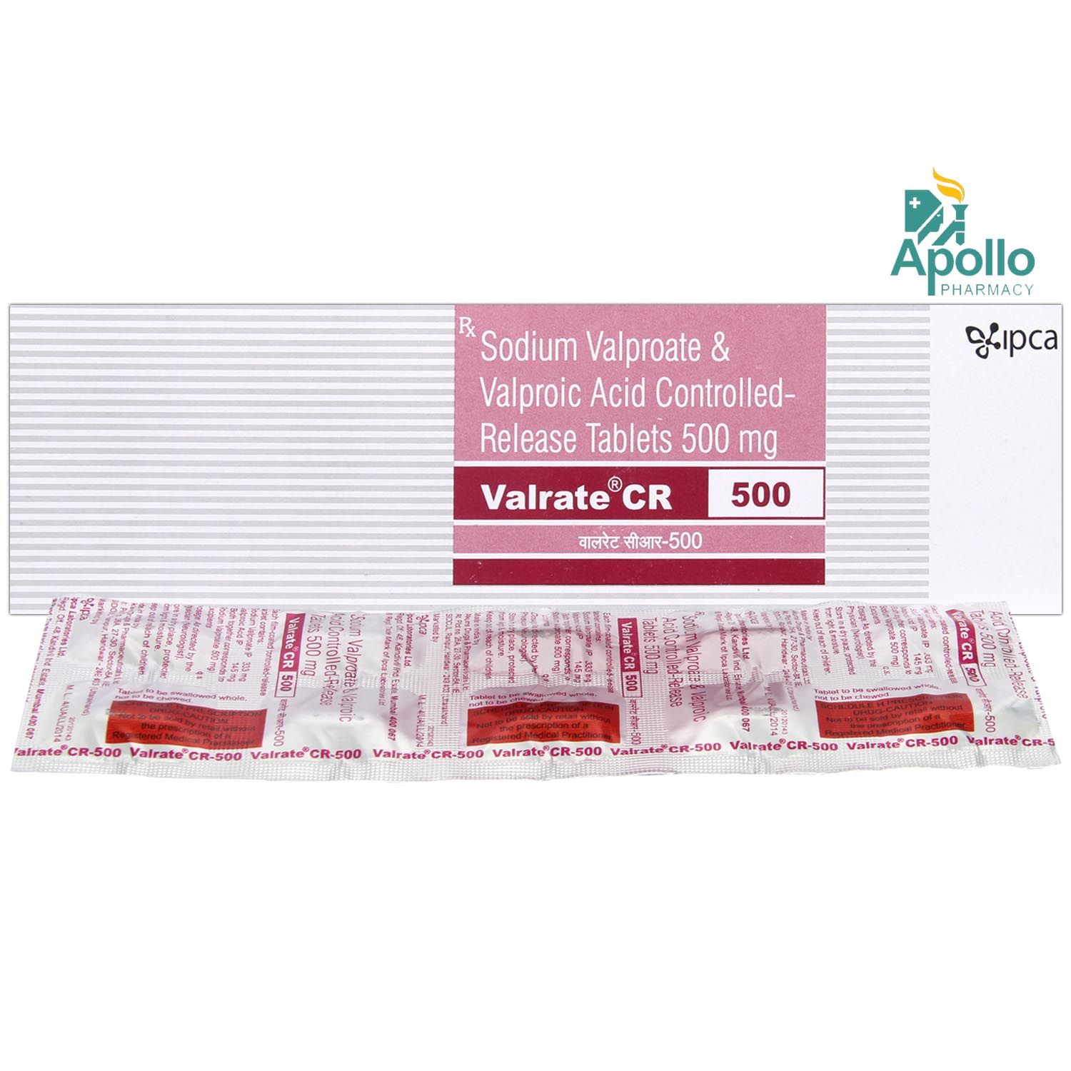 Valrate CR 500 Tablet 10's Price, Uses, Side Effects, Composition ...