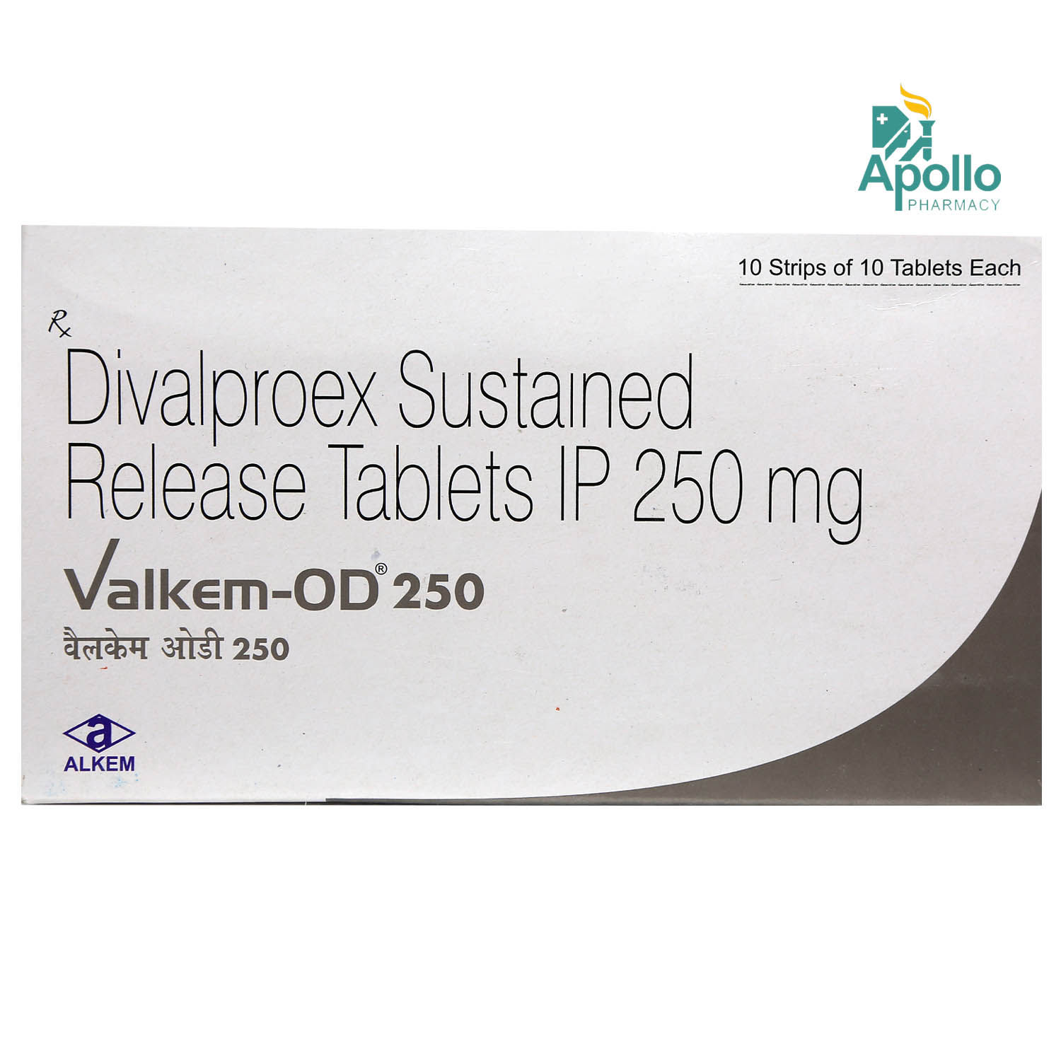 Valkem-OD 250 Tablet 10's Price, Uses, Side Effects, Composition - Apollo Pharmacy