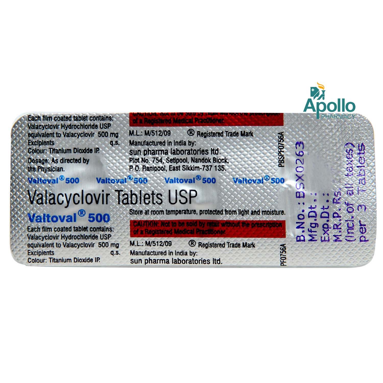 Valtoval 500 Tablet 3's Price, Uses, Side Effects, Composition - Apollo ...