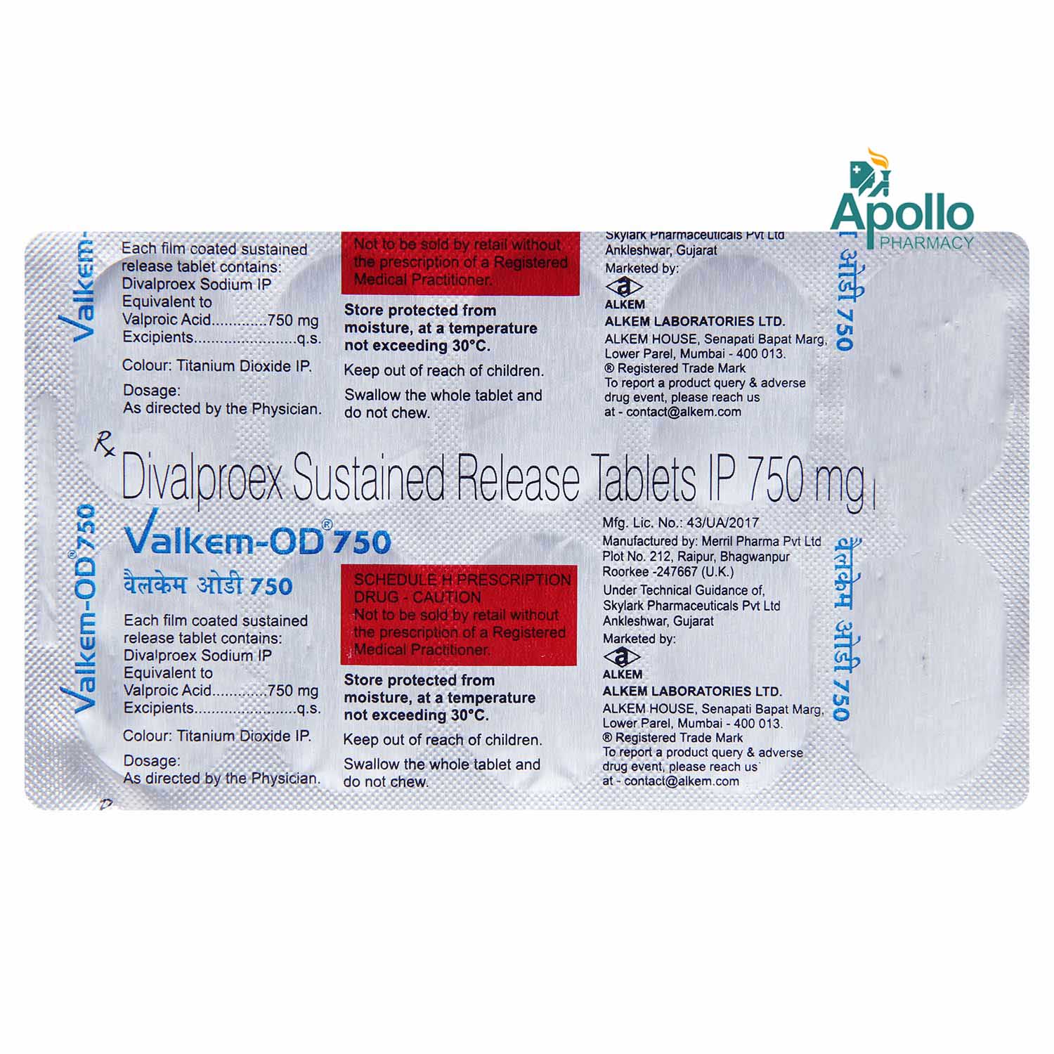 Valkem-OD 750 Tablet 10's Price, Uses, Side Effects, Composition ...