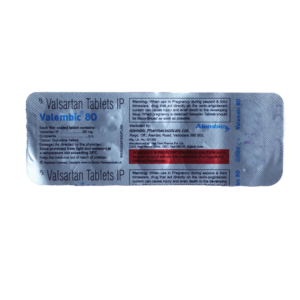 Valembic 80 Tablet | Uses, Side Effects, Price | Apollo Pharmacy