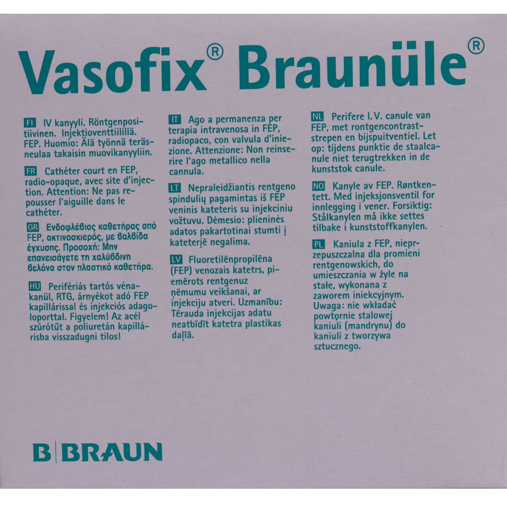 Vasofix Braunule 18 gm (B Braun) Price, Uses, Side Effects, Composition ...