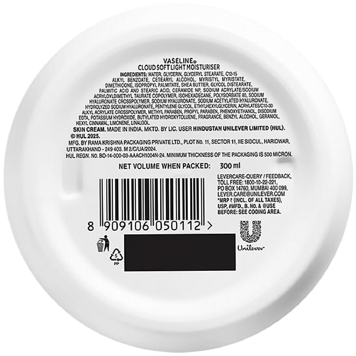 Buy Vaseline Cloud Soft Light Moisturizer, 300 ml | 19 Minutes Delivery ...