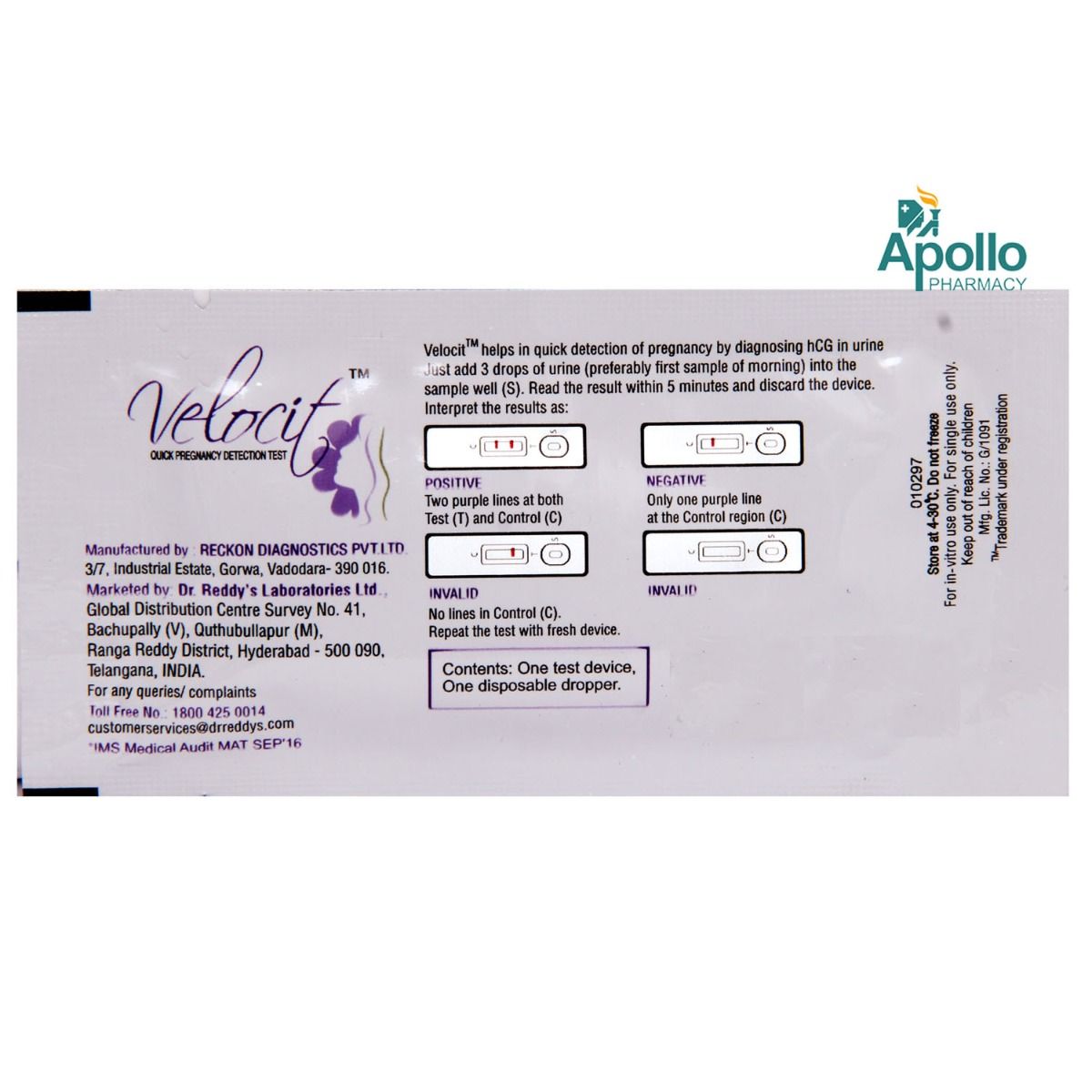 Velocit Pregnancy Test Kit Price, Uses, Side Effects, Composition ...