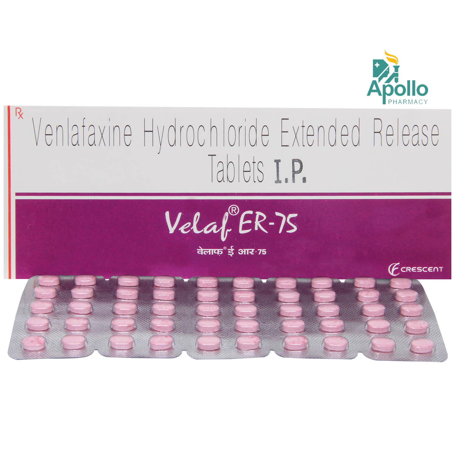 VELAF ER 75MG TABLET Price, Uses, Side Effects, Composition - Apollo ...