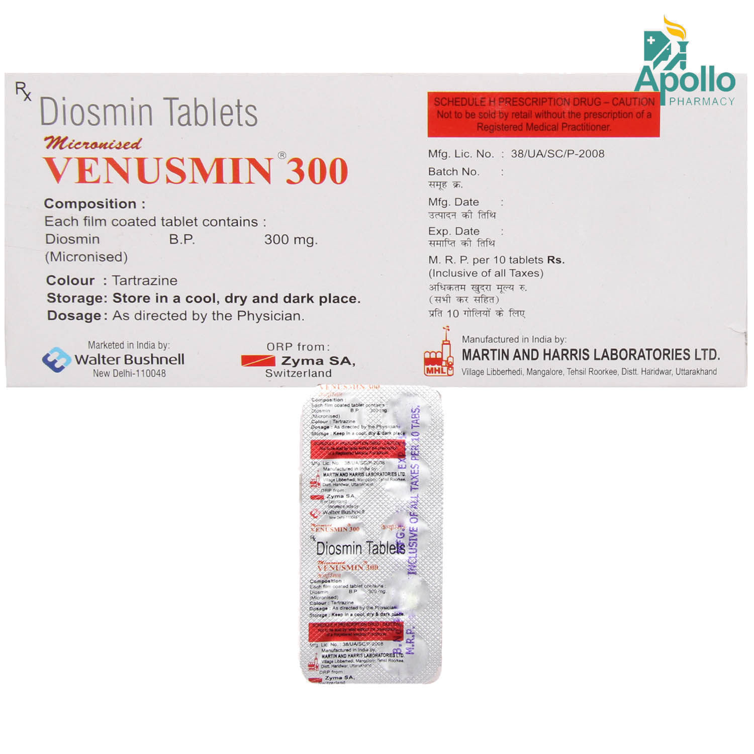 Venusmin 300 Tablet 10's Price, Uses, Side Effects, Composition ...