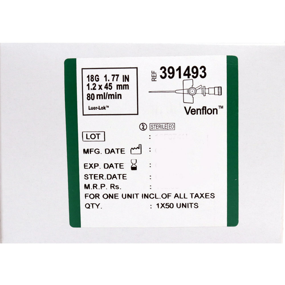 BD Venflon IV Cannula 18G | Uses, Side Effects, Price | Apollo Pharmacy