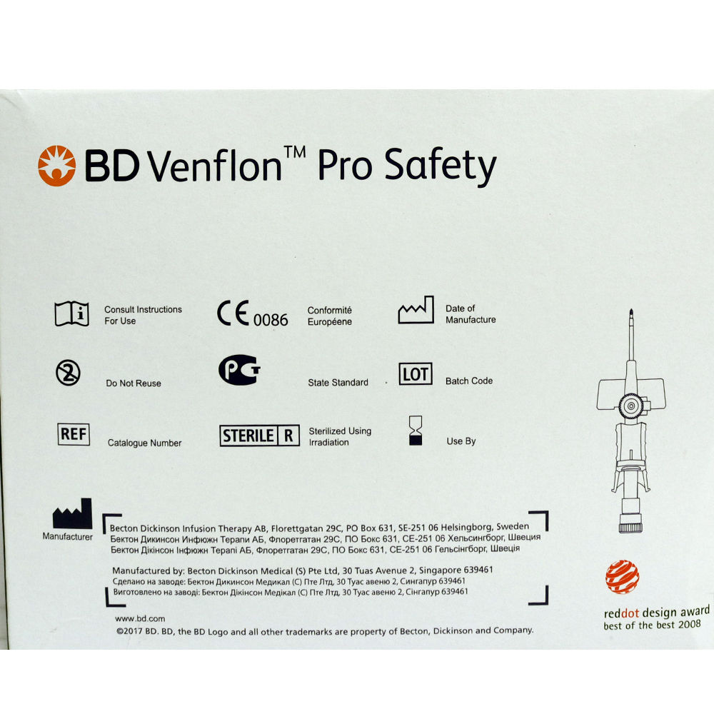 Venflon Pro Safety 22g Price, Uses, Side Effects, Composition - Apollo ...