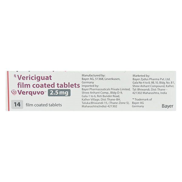 Verquvo 2.5 mg Tablet | Uses, Side Effects, Price | Apollo Pharmacy
