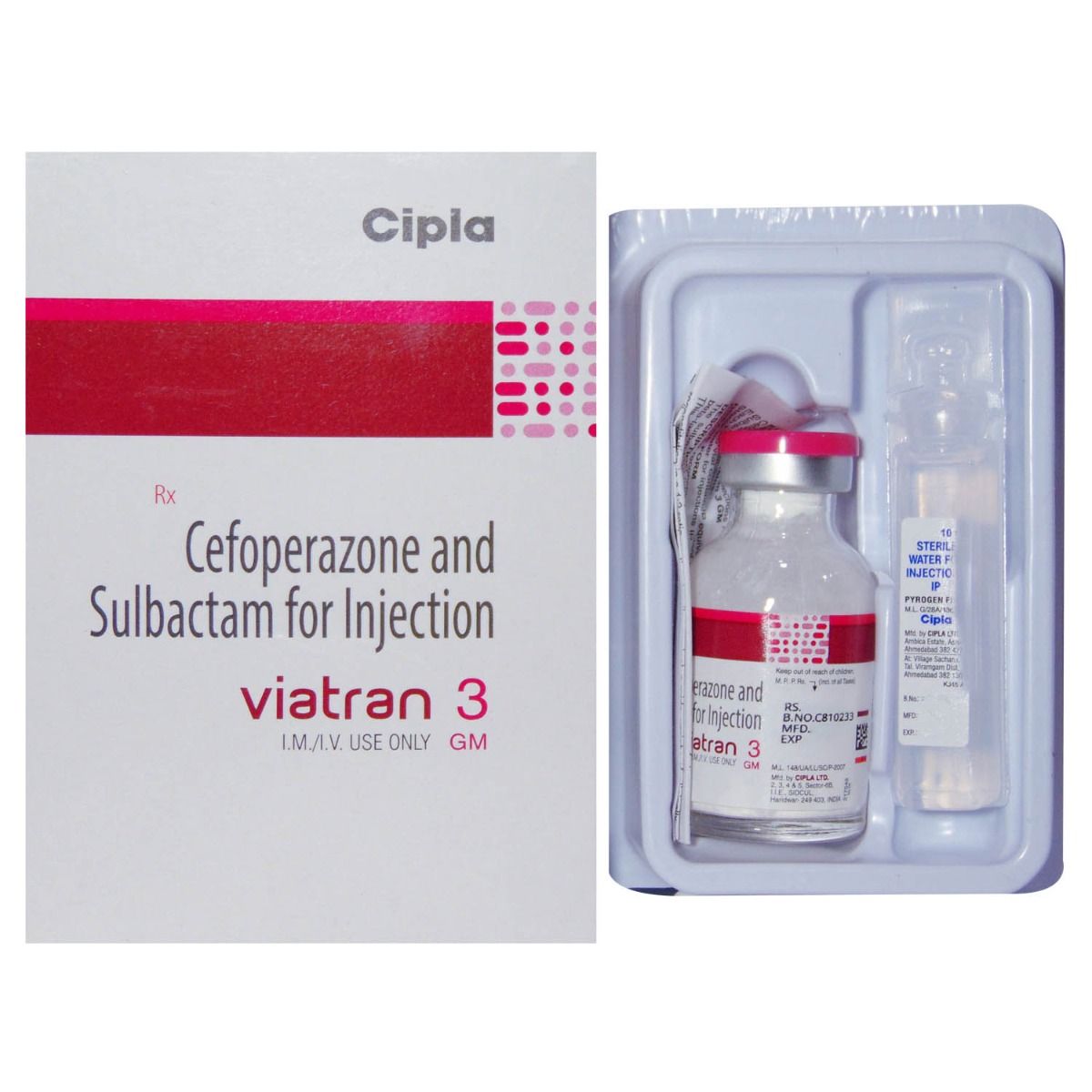 Viatran 3gm Injection 1's Price, Uses, Side Effects, Composition ...