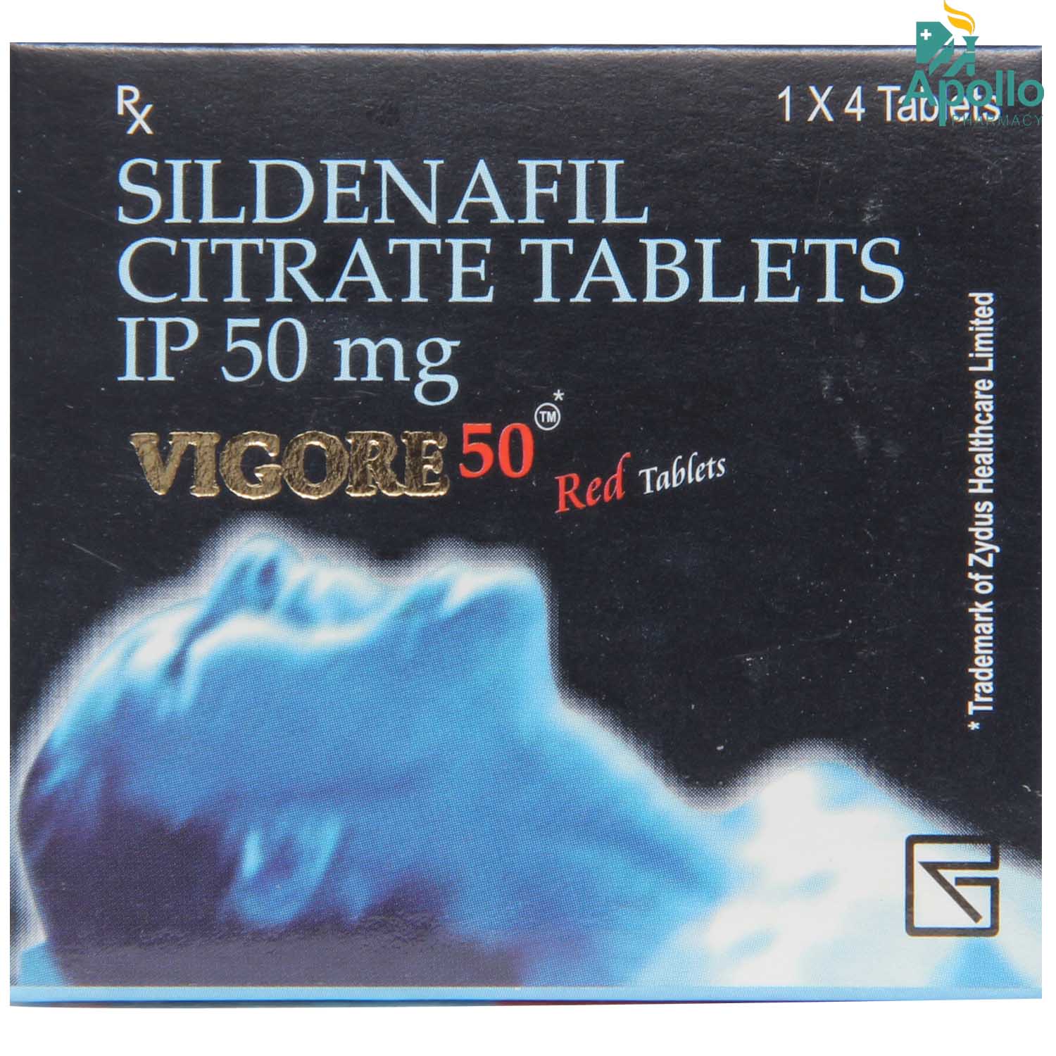 Vigore 50 Red Tablet 4's Price, Uses, Side Effects, Composition ...