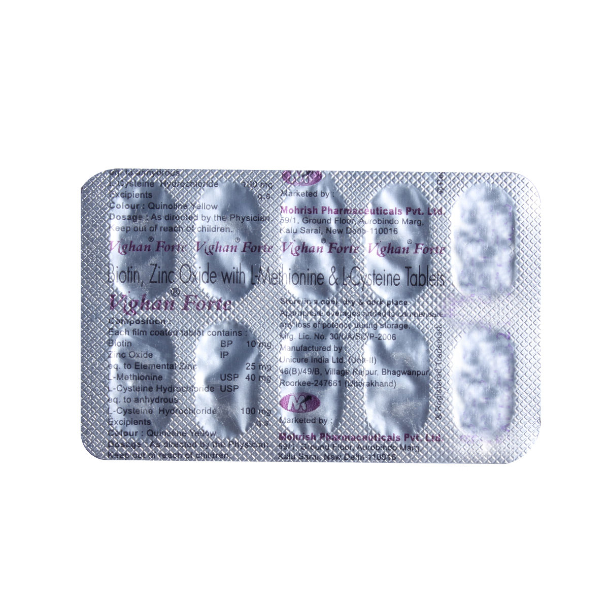 Vighan Forte Tablet 10's Price, Uses, Side Effects, Composition ...