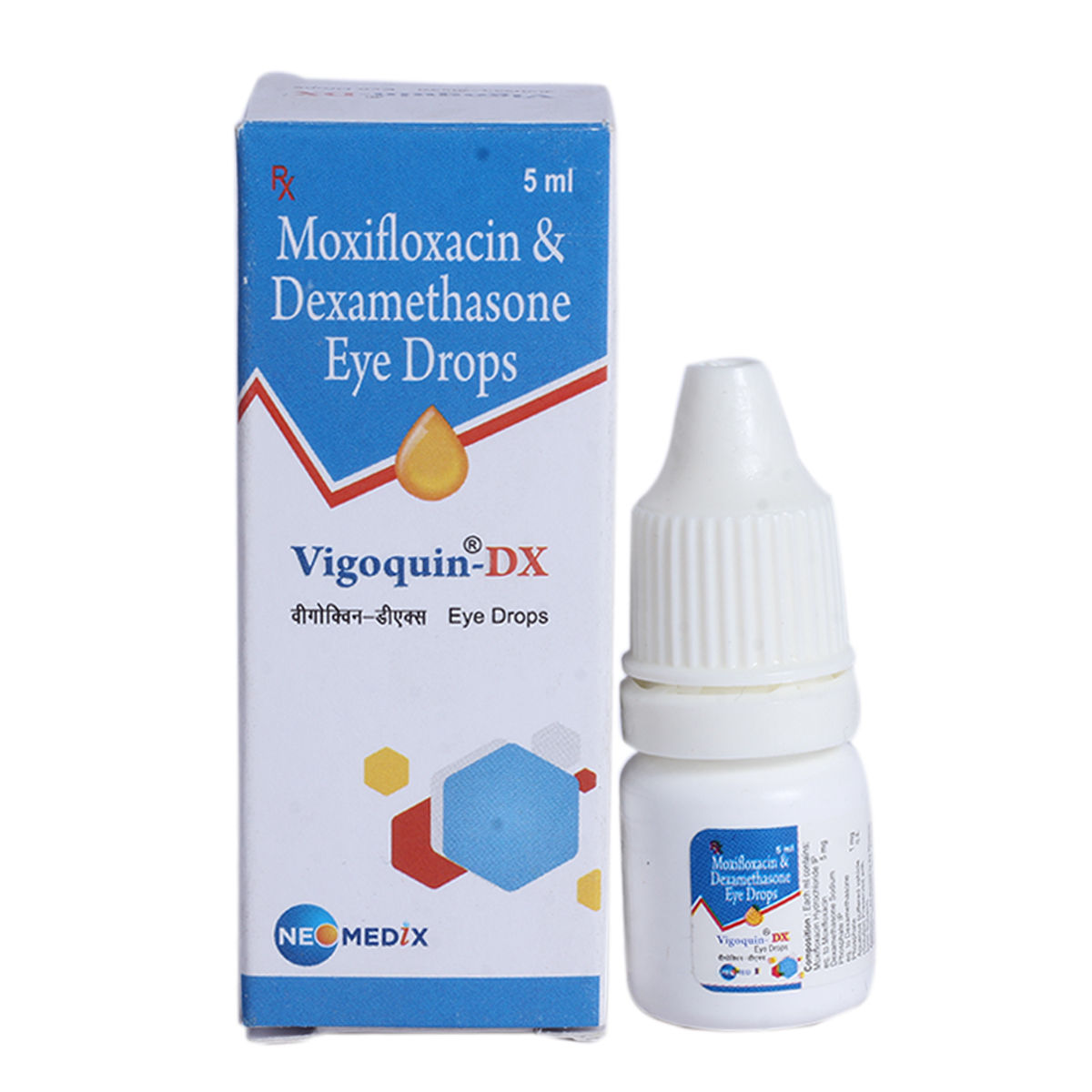 Vigoquin-Dx Eye Drops 5ml | Uses, Side Effects, Price | Apollo Pharmacy