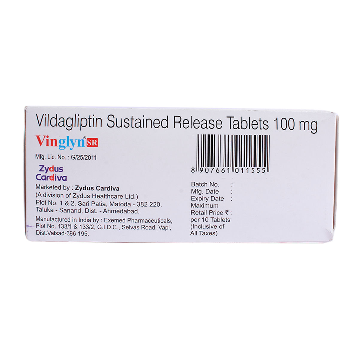 Vinglyn SR 100 Tablet 10's Price, Uses, Side Effects, Composition ...