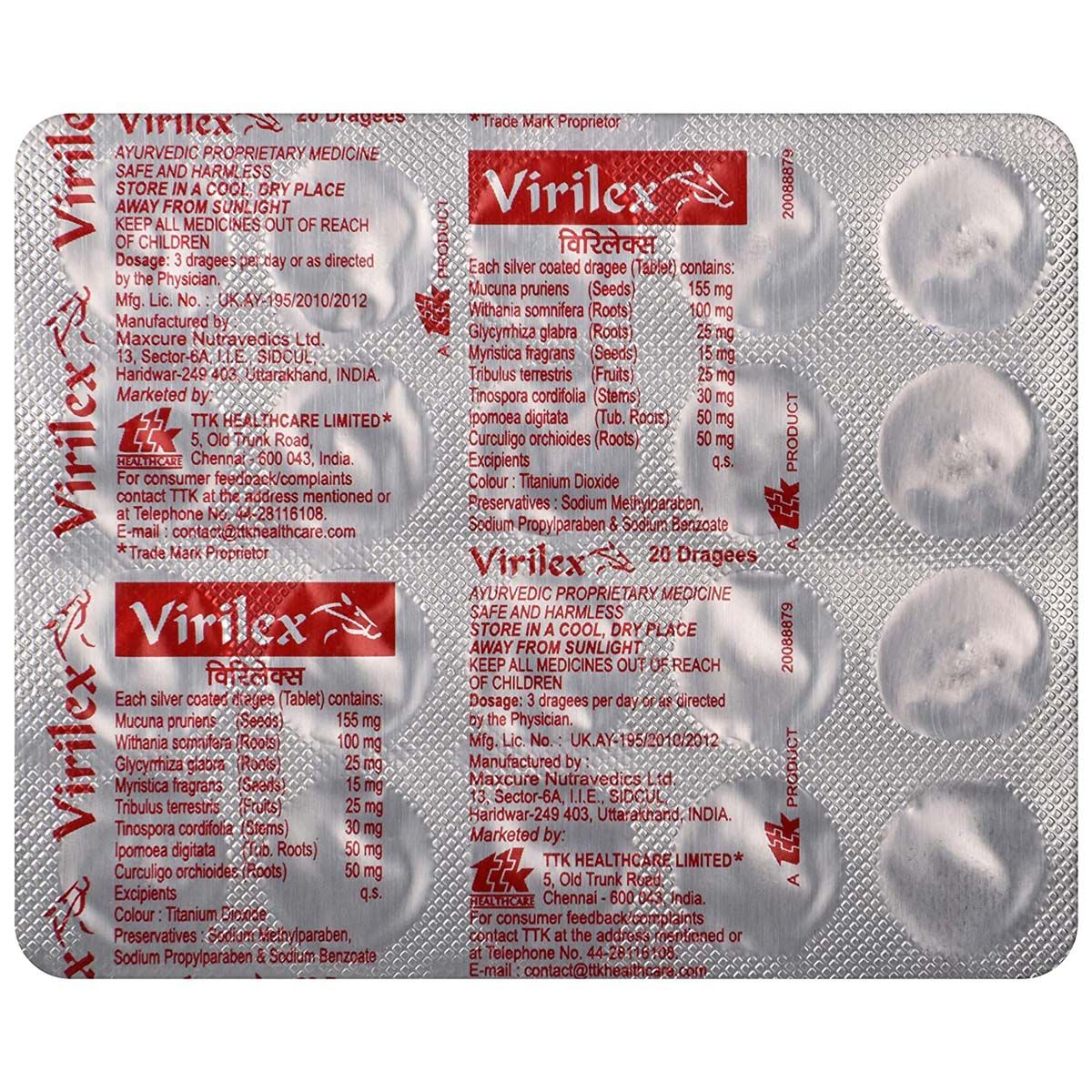 Virilex, 20 Tablets Price, Uses, Side Effects, Composition - Apollo ...