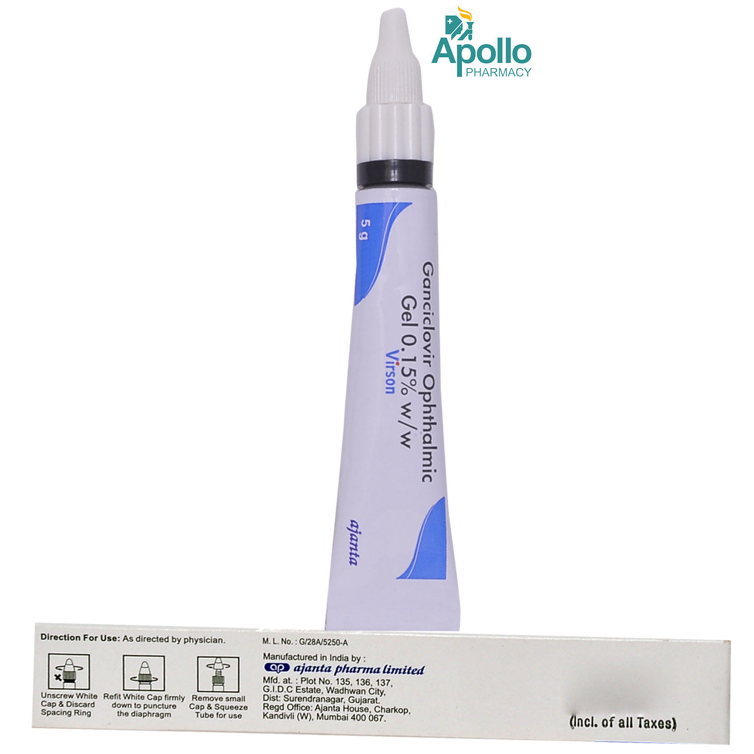 Virson Ophthalmic Gel 5 gm Price, Uses, Side Effects, Composition ...