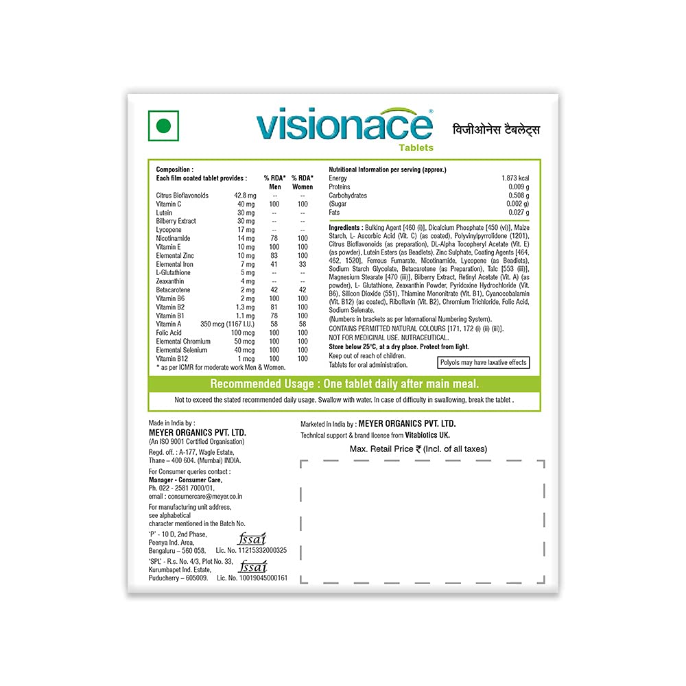 Visionace Tablet 6's Price, Uses, Side Effects, Composition - Apollo ...