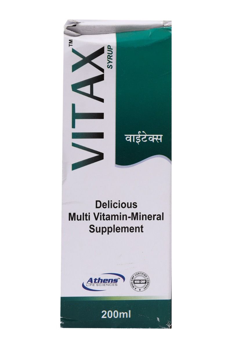 Vitax Syrup 200 ml Price, Uses, Side Effects, Composition - Apollo Pharmacy