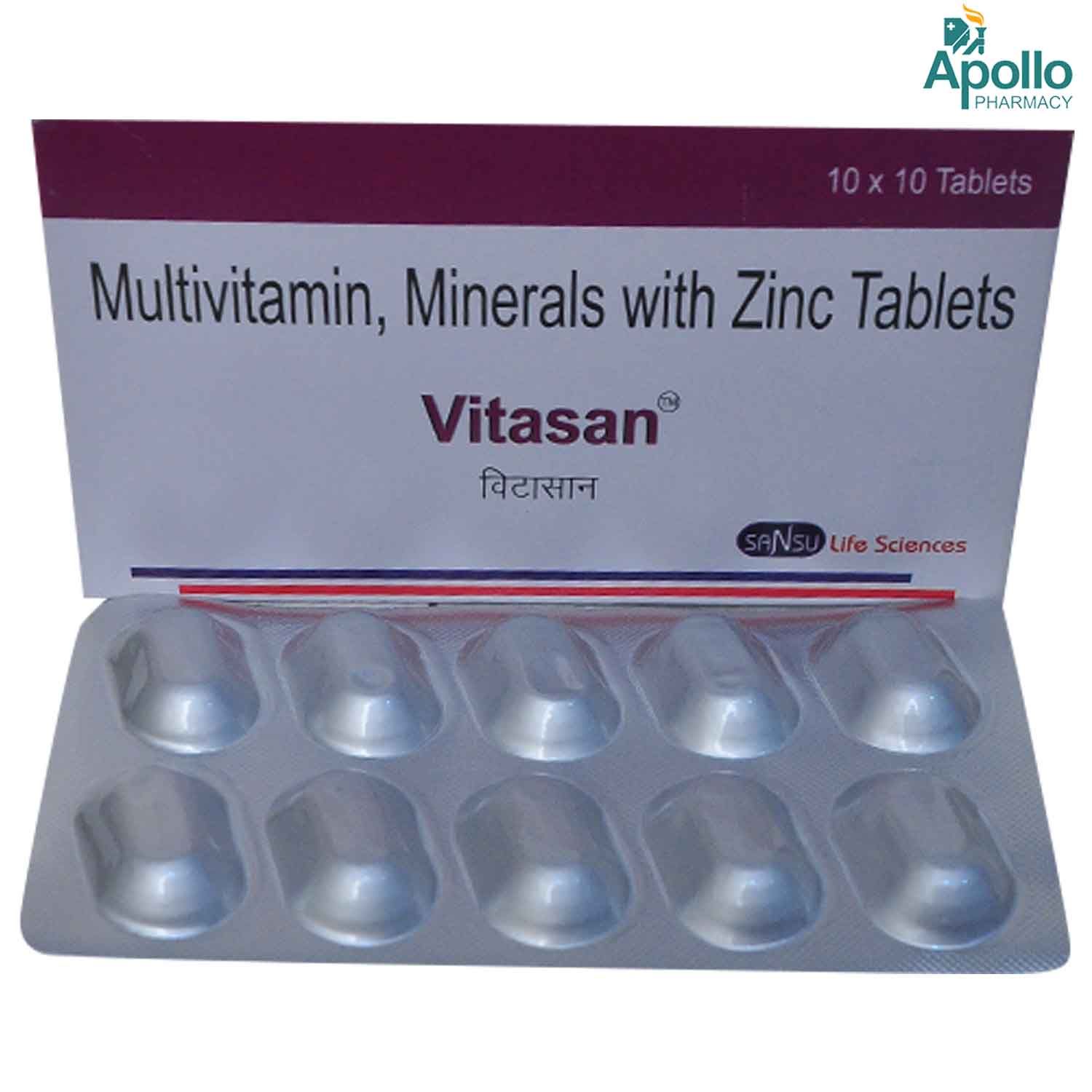 VITASAN TABLET 10'S Price, Uses, Side Effects, Composition - Apollo ...