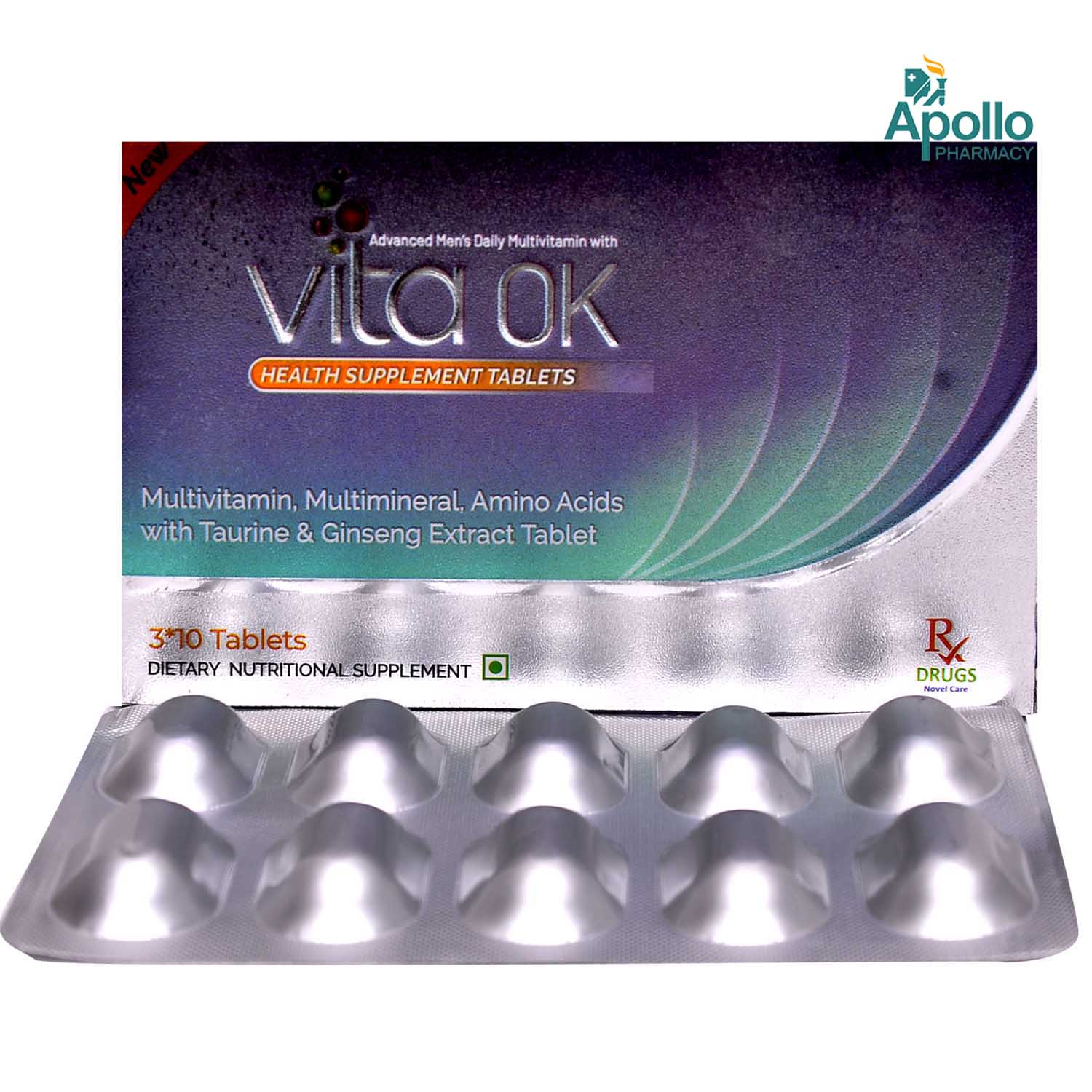 Vita Ok New Tablet 10'S Price, Uses, Side Effects, Composition - Apollo ...