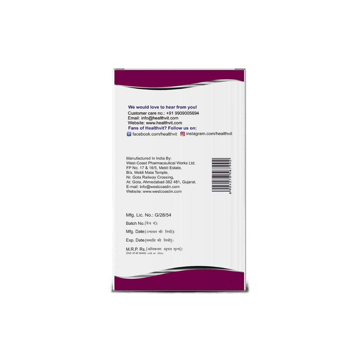 Healthvit Vitamin B12 500 mcg, 60 Tablets Price, Uses, Side Effects ...