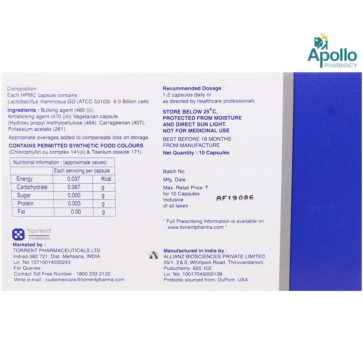 Vizylac GG Capsule 10's Price, Uses, Side Effects, Composition - Apollo ...