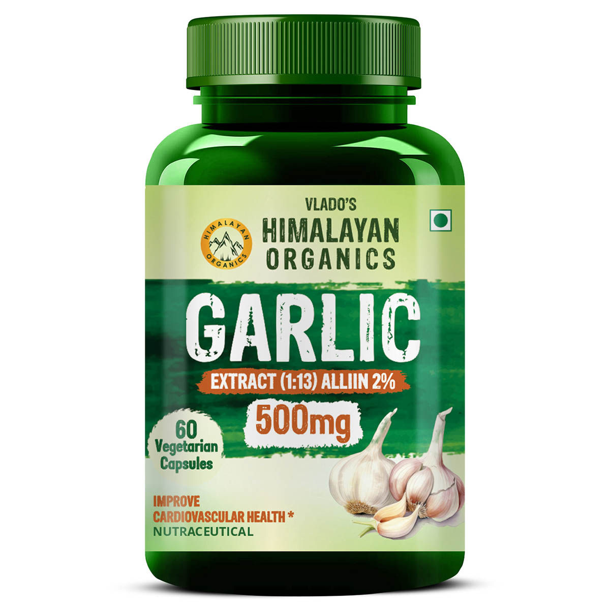 Buy Vlado's Himalayan Organics Garlic 500mg, 60 Veg Capsules | 19 ...