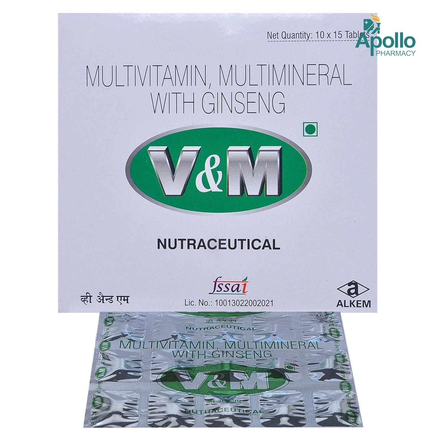 V&M Tablet 15's Price, Uses, Side Effects, Composition - Apollo Pharmacy