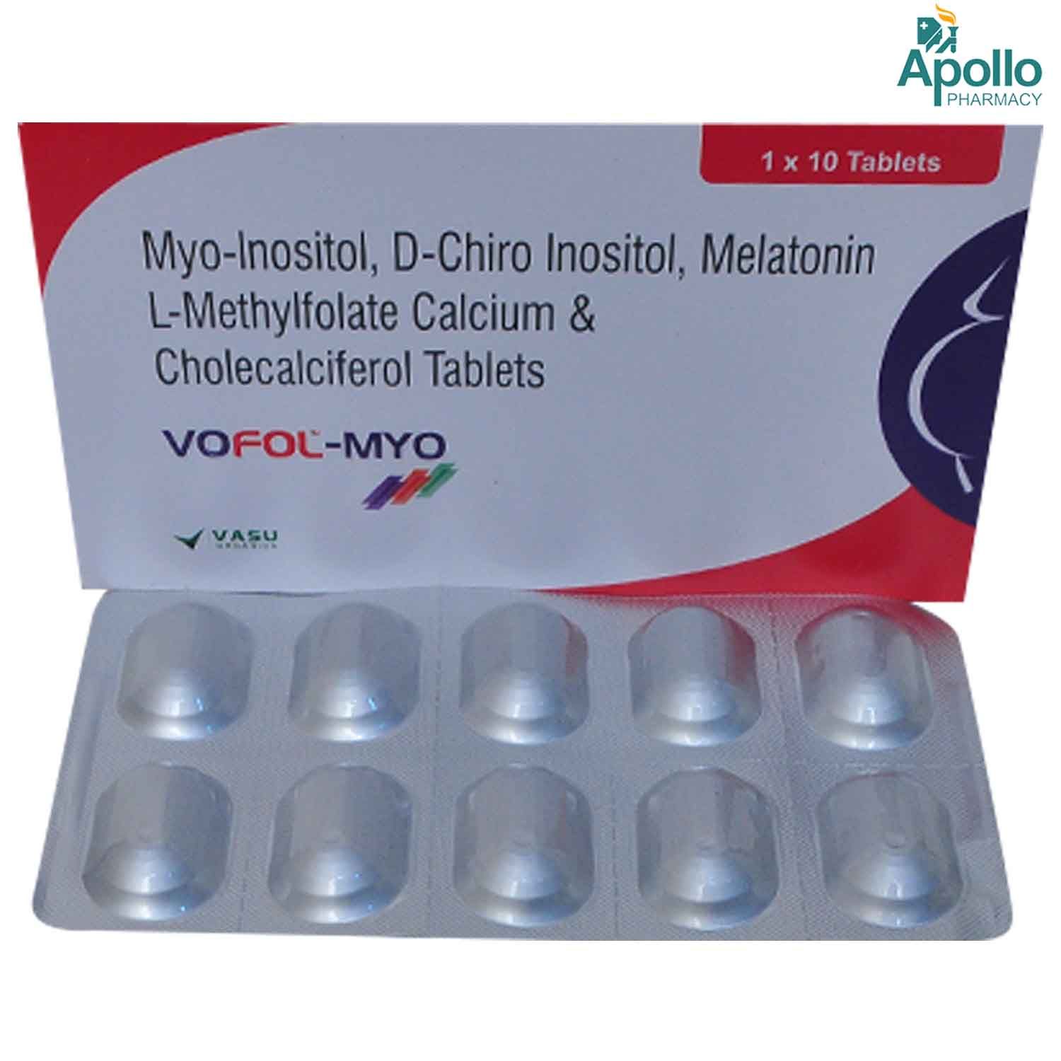 Vofol-Myo Tablet 10's Price, Uses, Side Effects, Composition - Apollo ...