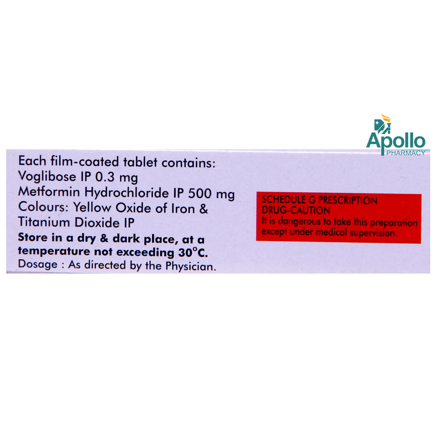 Voglinorm M 0.3 Tablet 10's Price, Uses, Side Effects, Composition ...