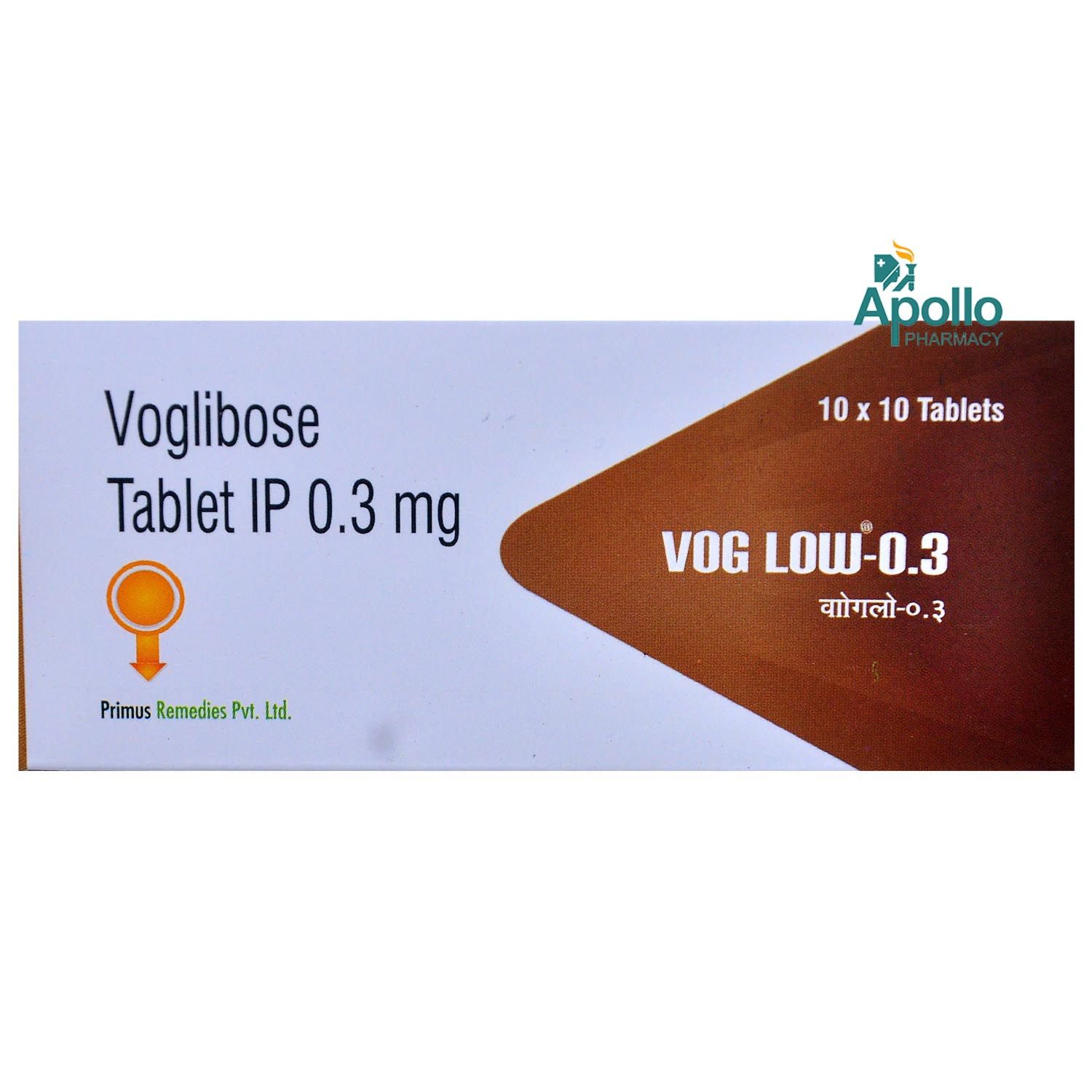 Voglow-0.3 Tablet | Uses, Side Effects, Price | Apollo Pharmacy