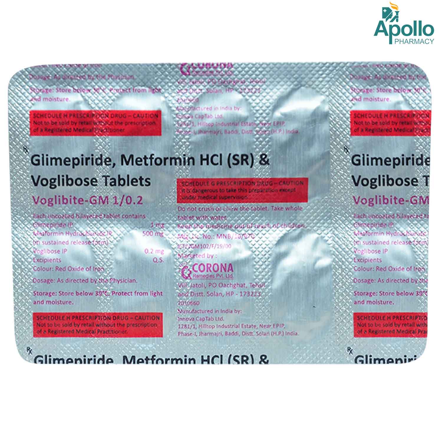 Voglibite-GM 1/0.2 Tablet 10's Price, Uses, Side Effects, Composition ...