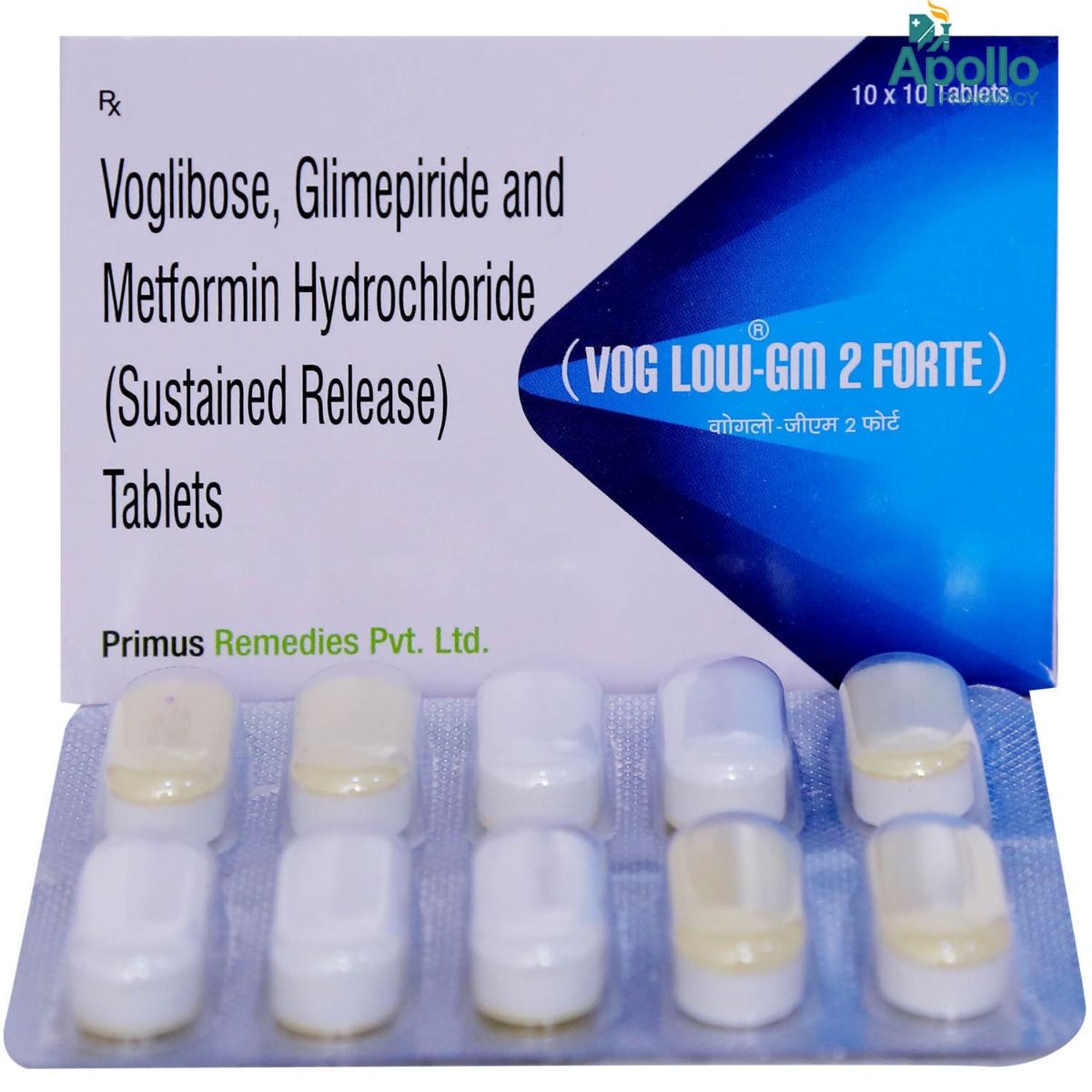 VogLow-GM 2 Forte Tablet 10's Price, Uses, Side Effects, Composition ...