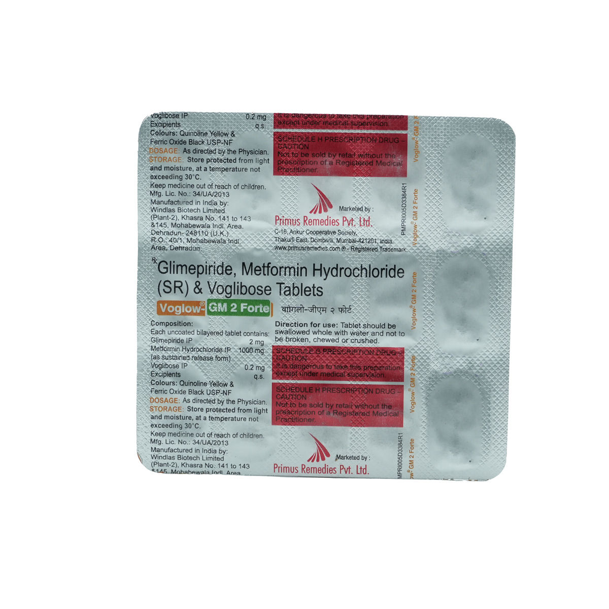 Voglow-GM 2 Forte Tablet | Uses, Side Effects, Price | Apollo Pharmacy
