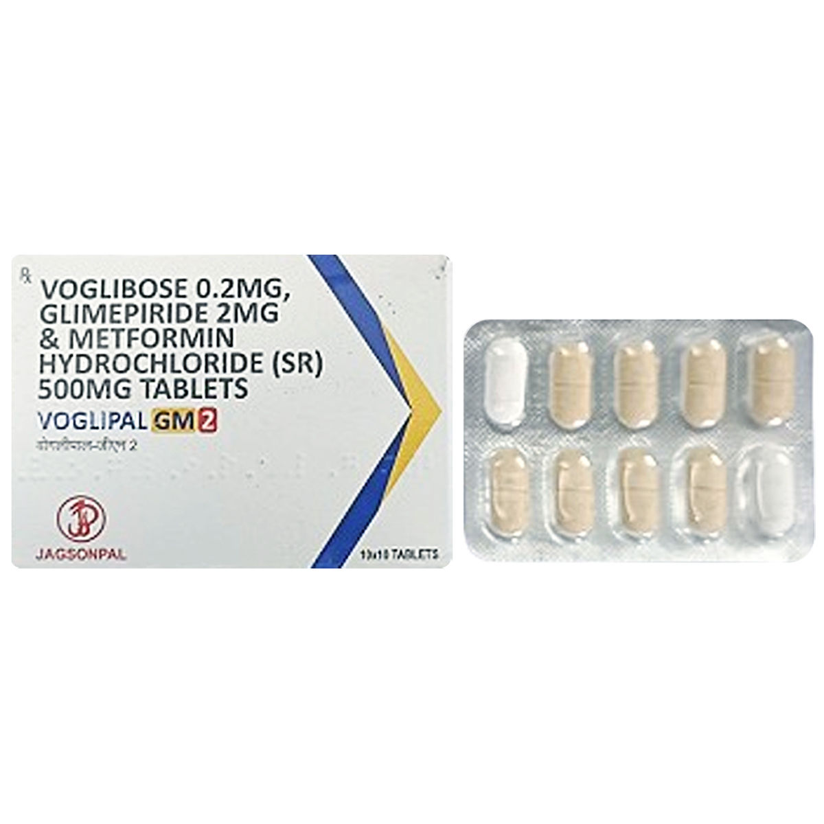 Voglipal GM 2 Tablet 10's | Uses, Side Effects, Price | Apollo Pharmacy
