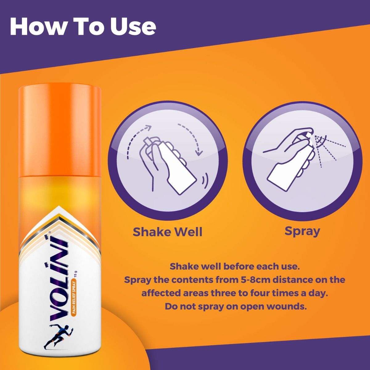 Volini Pain Relief Spray, 15 gm Price, Uses, Side Effects, Composition ...