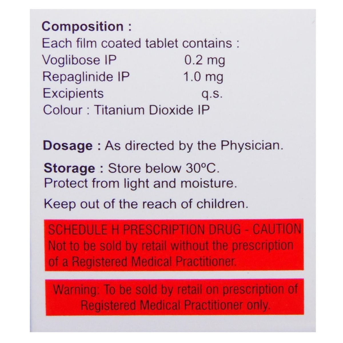 Volibo R 1mg/0.2mg Tablet 10's Price, Uses, Side Effects, Composition ...