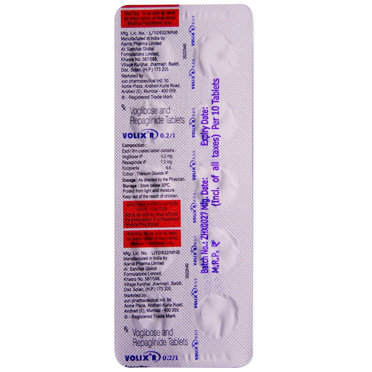 Volix R 0.2/1 Tablet 10's Price, Uses, Side Effects, Composition ...