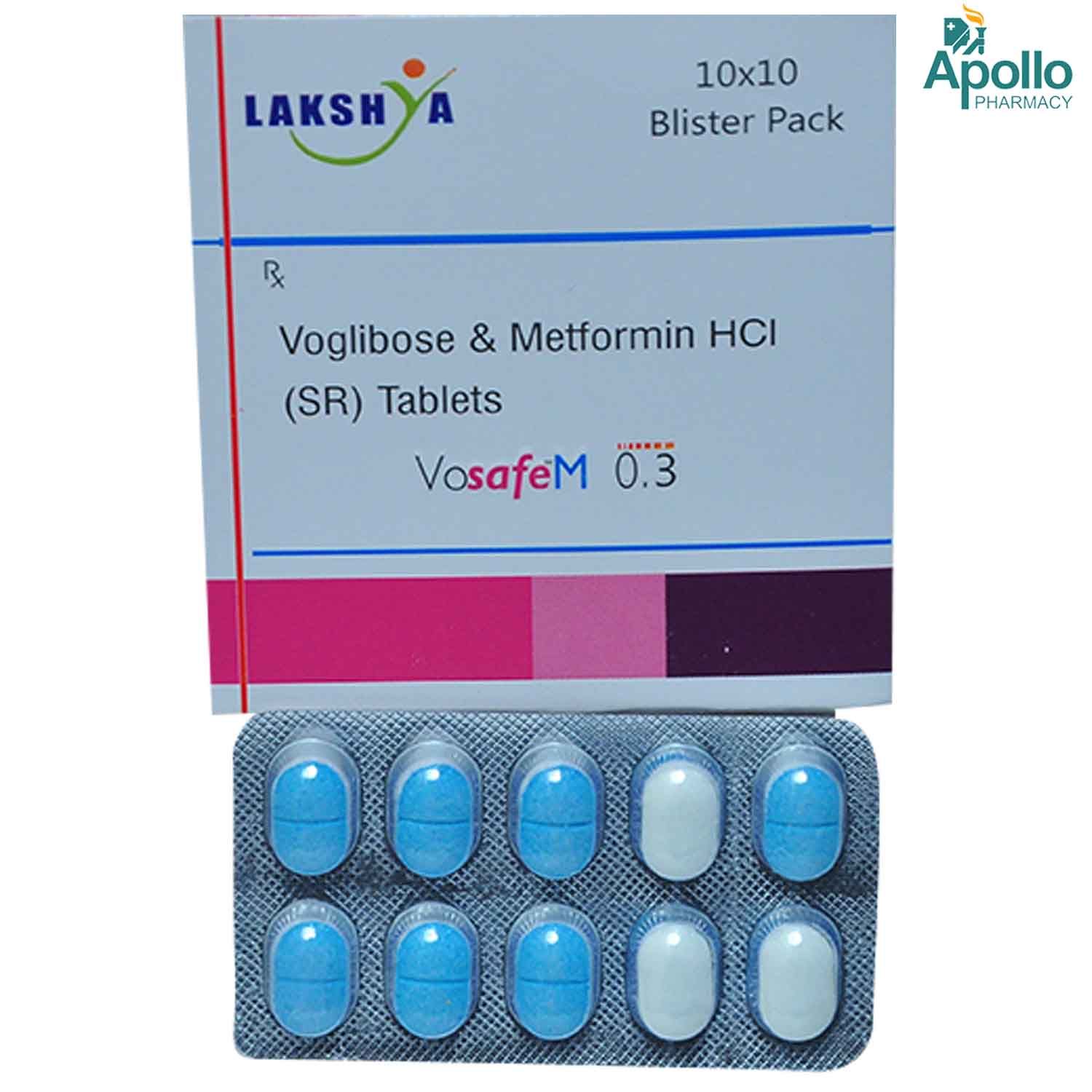 Vosafe M 0.3 Tablet | Uses, Side Effects, Price | Apollo Pharmacy