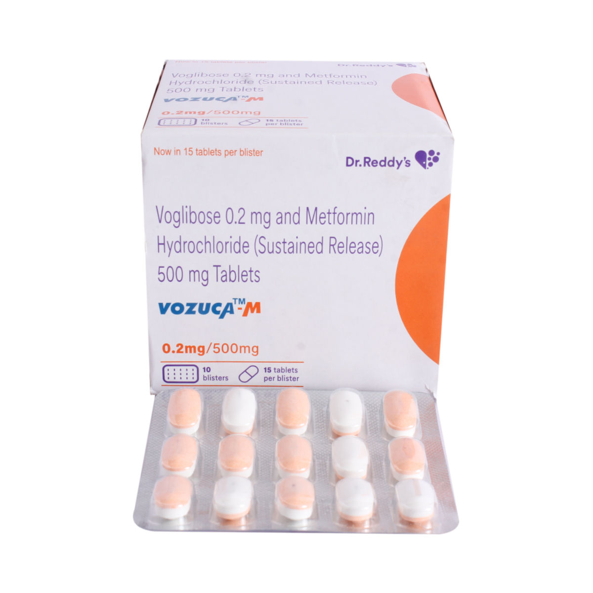 Vozuca-M 0.2 mg/500 mg Tablet | Uses, Side Effects, Price | Apollo Pharmacy