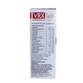 VRX Gold Syrup | Uses, Side Effects, Price | Apollo Pharmacy