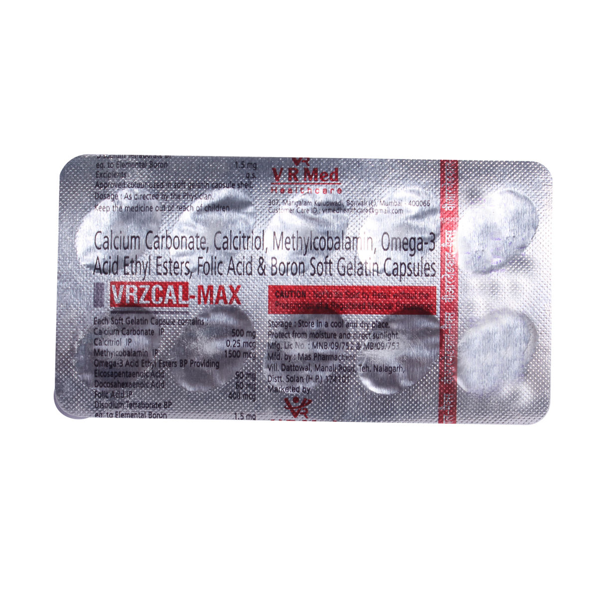 Vrzcal Max Capsule 10's Price, Uses, Side Effects, Composition - Apollo ...