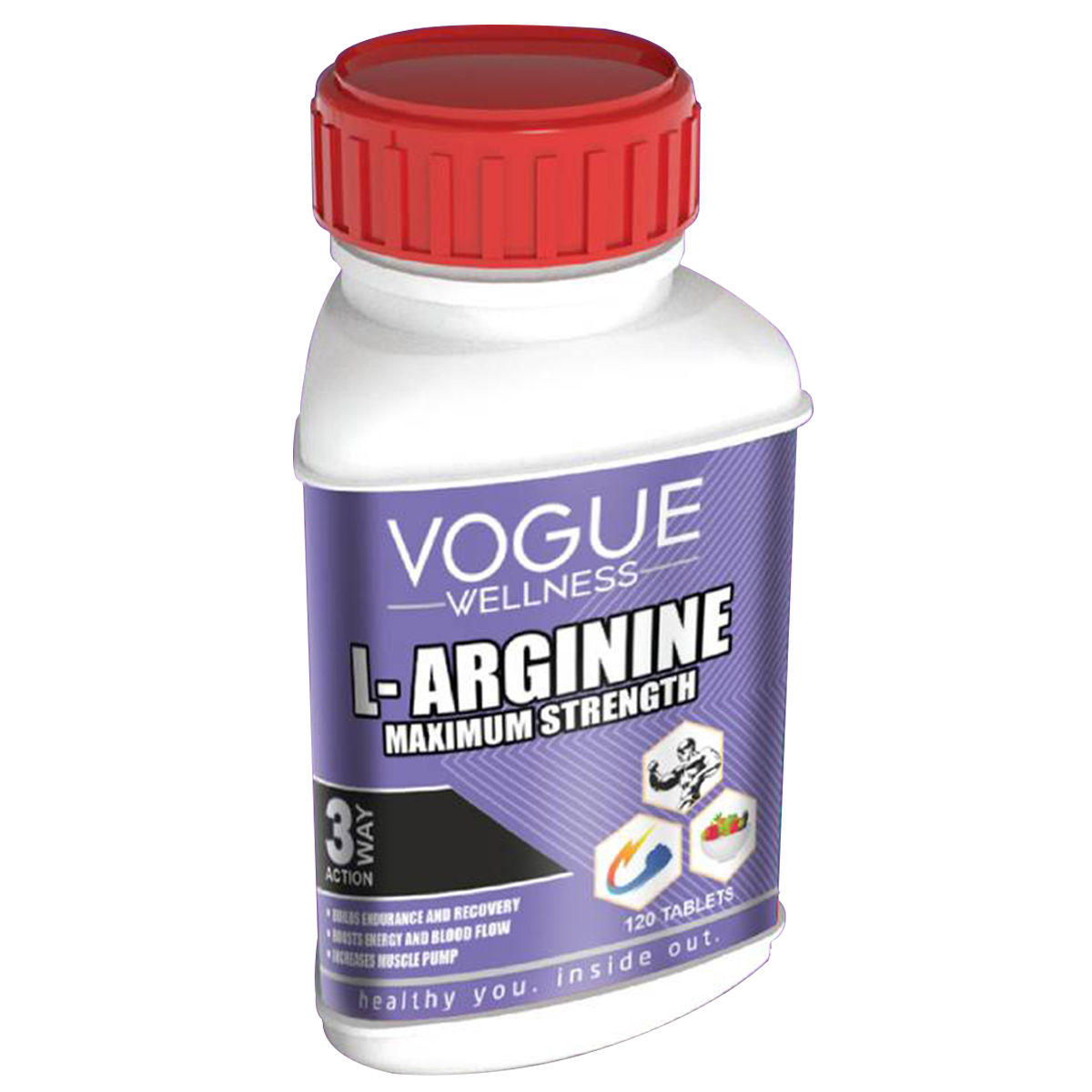 Buy Vogue Wellness L-Arginine Maximum Strength, 120 Tablets | 19 ...